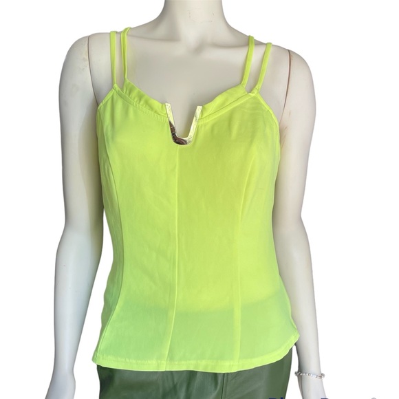 Lulumari | Tops | Lulumari Neon Green Cami Size Medium | Poshmark